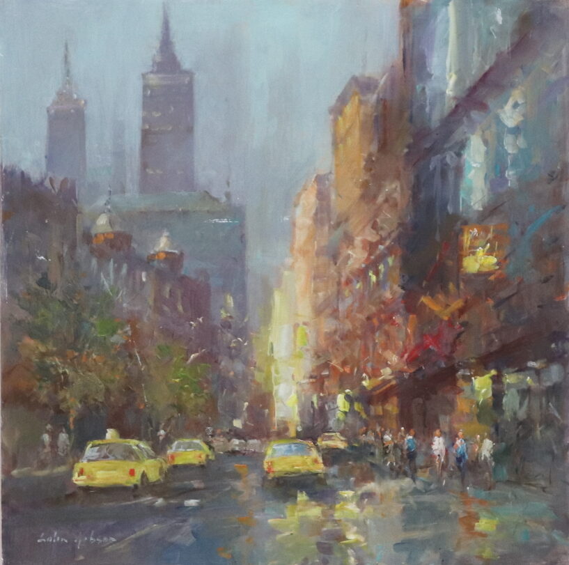 Evening Shower New York - Eakin Gallery
